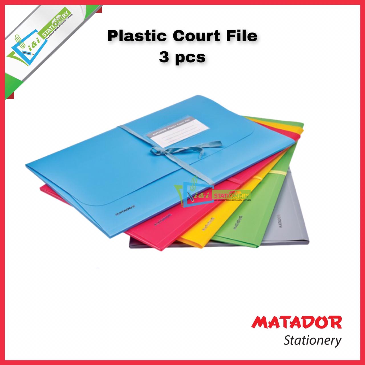 MATADOR Plastic Court file Random Color 3pcs | Daraz.com.bd