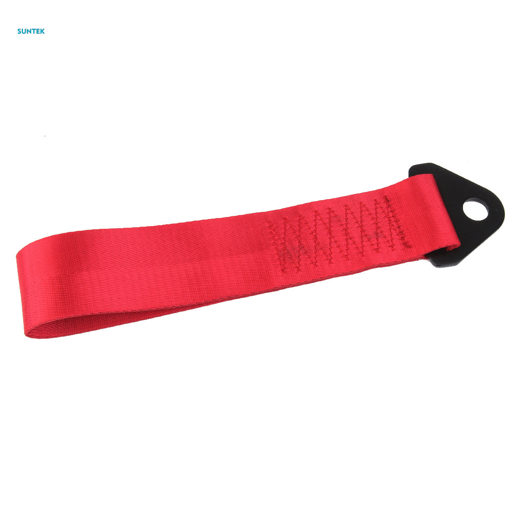 Red Car Emergency Heavy Duty Racing Tow Pulling Strap for Front Bumper ...