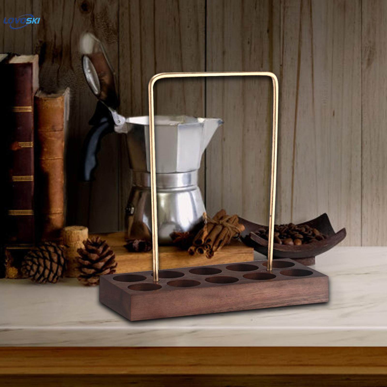 Coffee Bean Test Tube Display Rack Practical Coffee Bean Cellars Wood ...