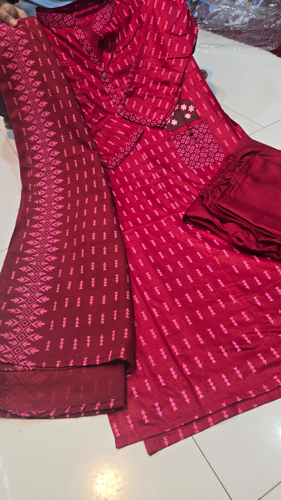 Readymade Stitched Cotton Three Piece For Women - Dress For Girls ...