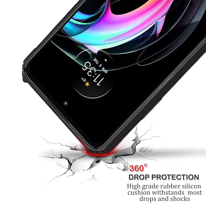 Realme 10 pro 5G protective black border crystal clear xundd mobile ...