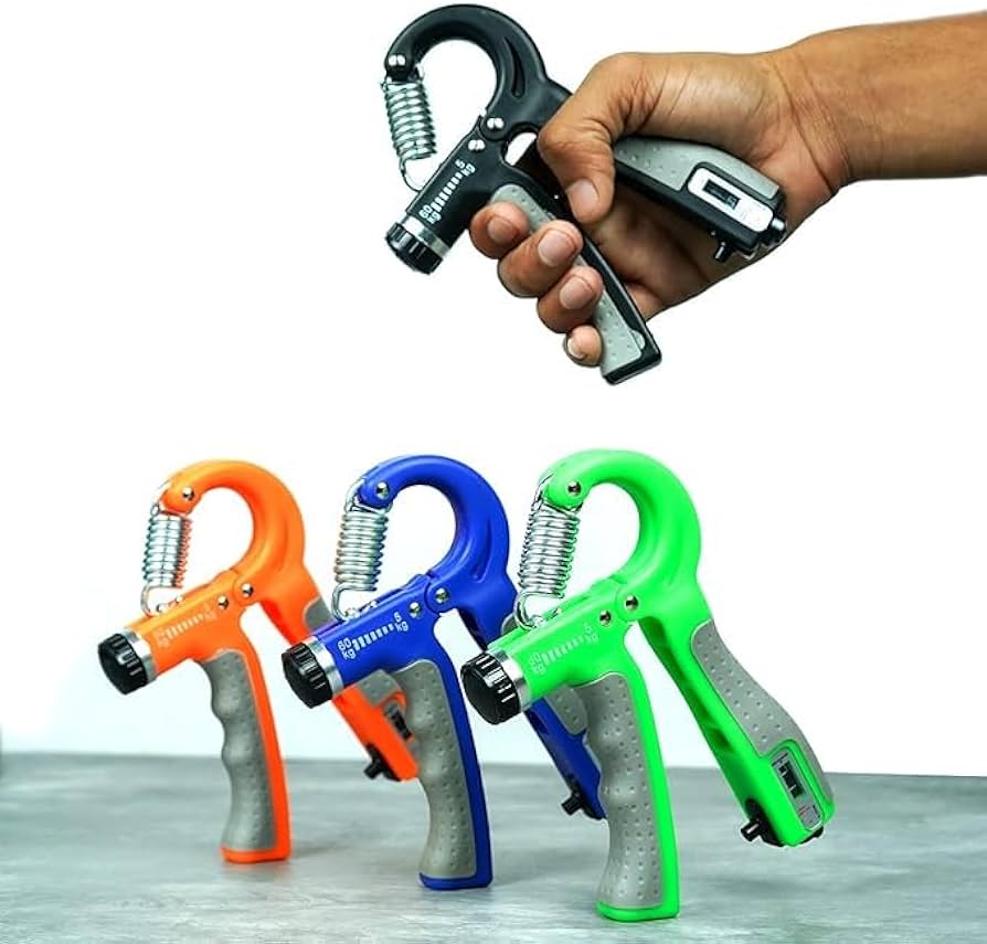 Counting Grip Strengthener Hand Grip for Muscle Building Adjustable ...