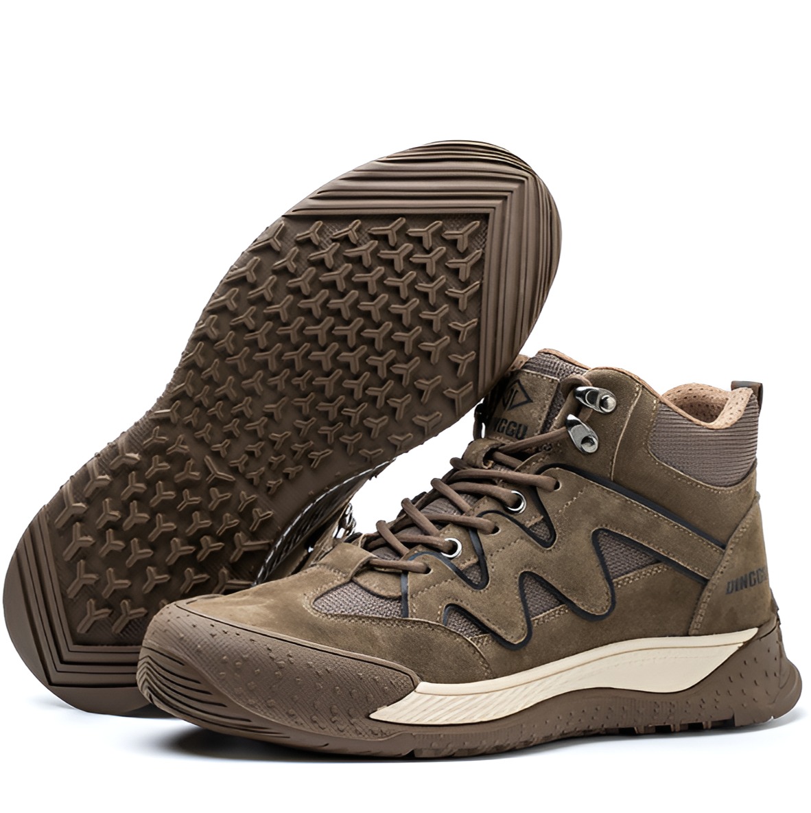 DINGGU safety shoes/ Steel toe and steel mid sole safety shoes/ Light ...
