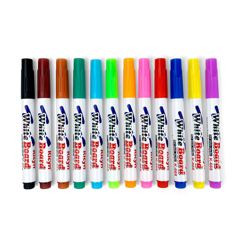 Whiteboard Pen Marker Water Painting Pen 8/12 PCS Colors Colorful Mark ...