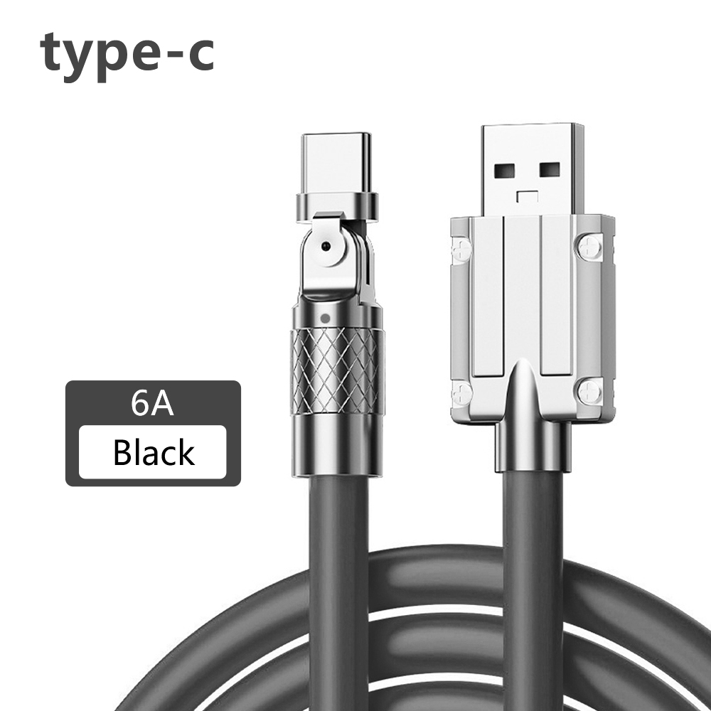 【Type C】DAMILE 120W 6A Super Fast Charging Cable 1m Liquid Silicone USB ...