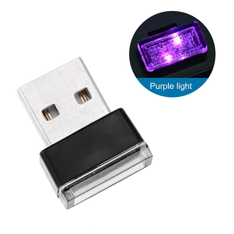 Car Mini USB LED Atmosphere Lights Decorative Lamp Interior Light ...