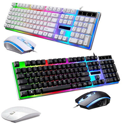 G21 Keyboard Wired USB Gaming Mouse Flexible Polychromatic LED Lights ...