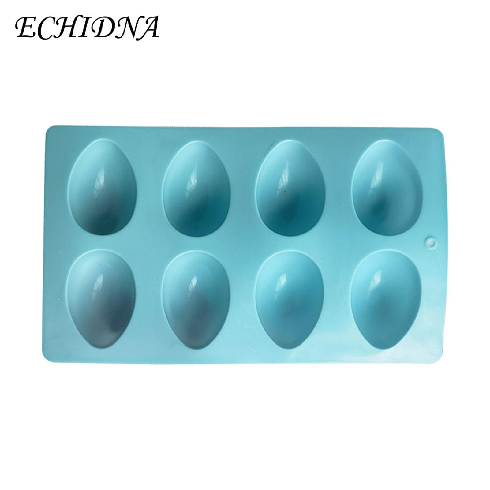 ECHIDNA Candy Mold Heat-resistant 8 Grids 3D Easter Egg Silicone Candy ...