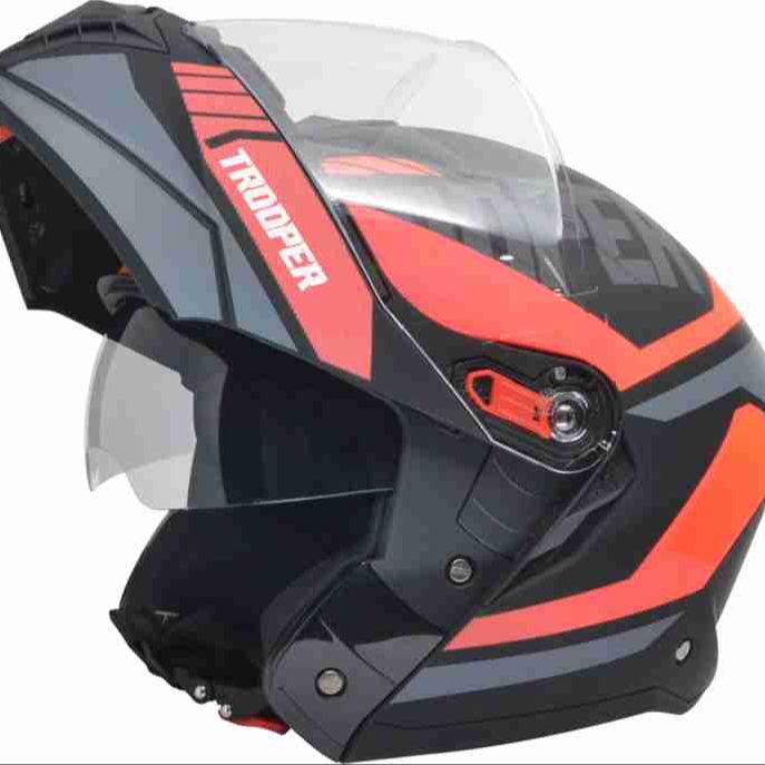 Studds Trooper D1 Red & Black Full Face Bike Helmet