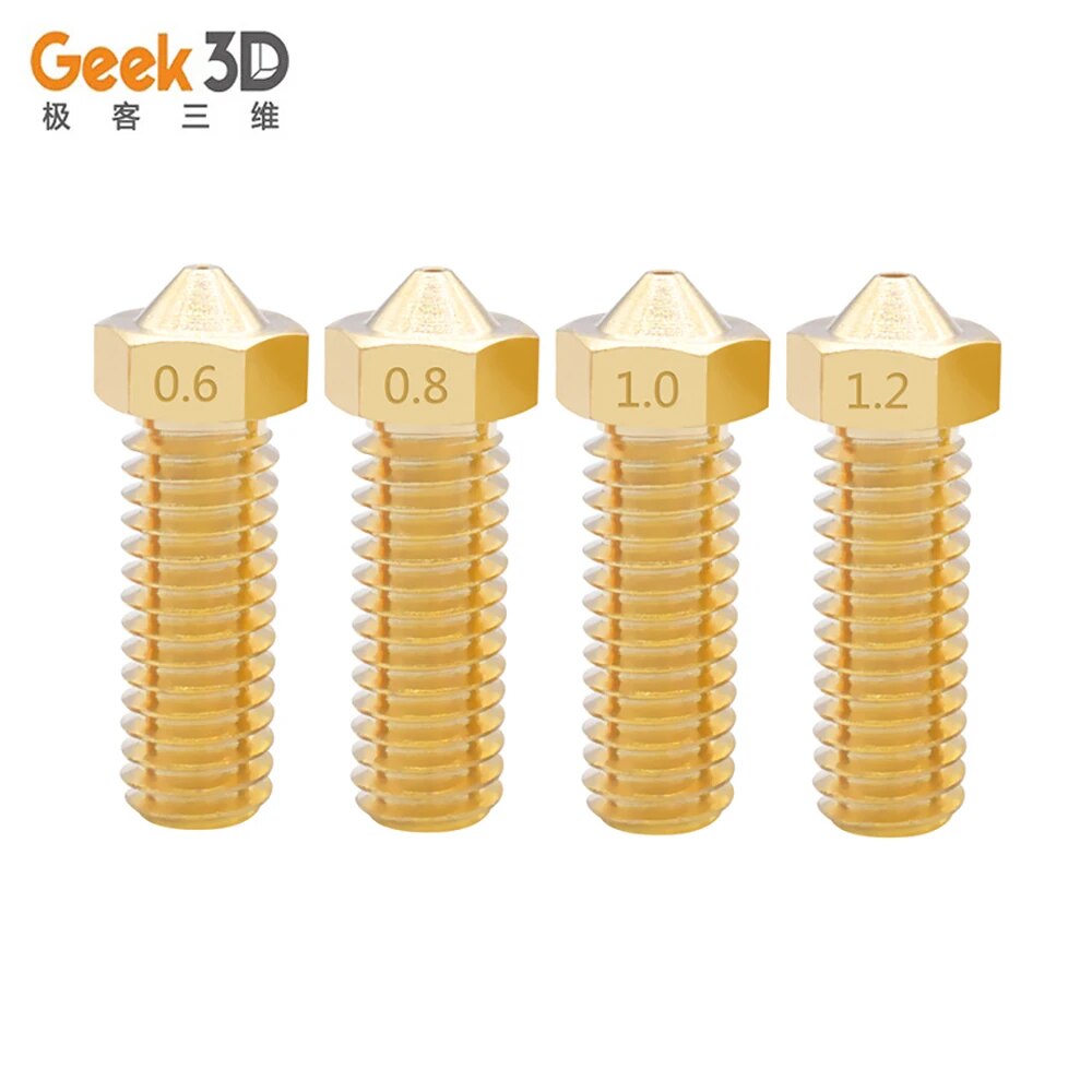 2PCS MK8 Nozzle Volcano Nozzle for 3D printer hotend 1.75mm e3d-v6 Filament cr10 heat block ...