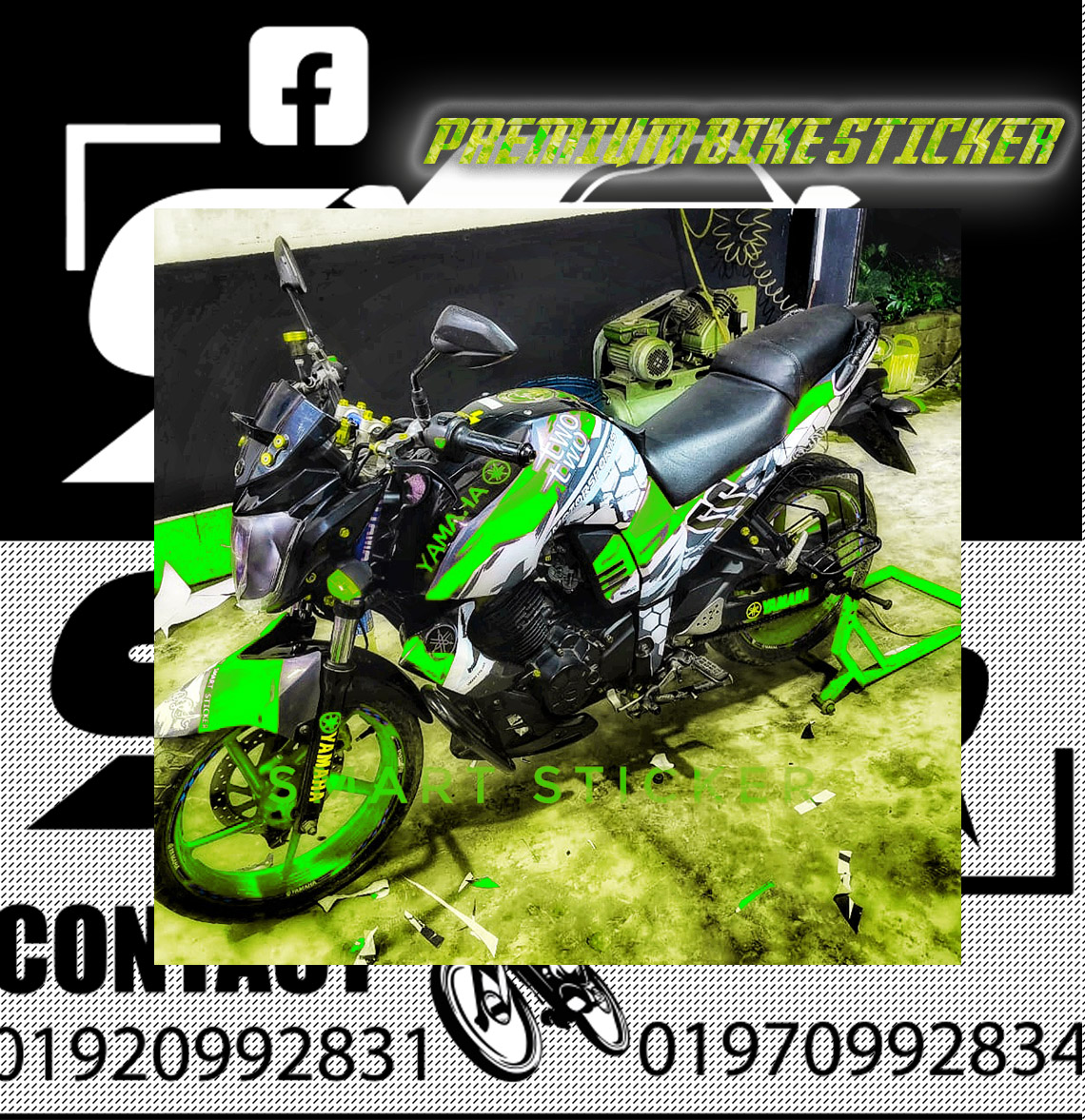 Yamaha Fz Modified Stickers