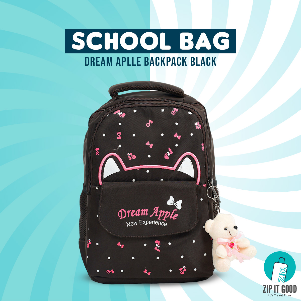 Zip It Good kids school bag boys and Girl size 14 inch | Daraz.com.bd
