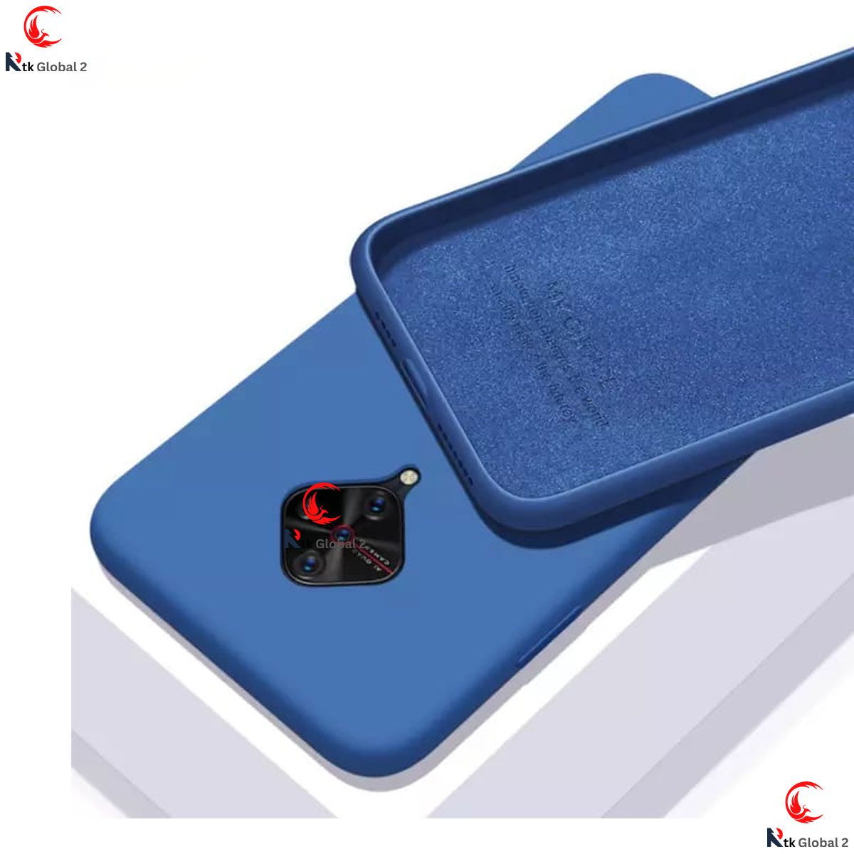 for vivo S1 Pro Heavy strong Liquid Silicone Soft Gel Rubber Shockproof ...