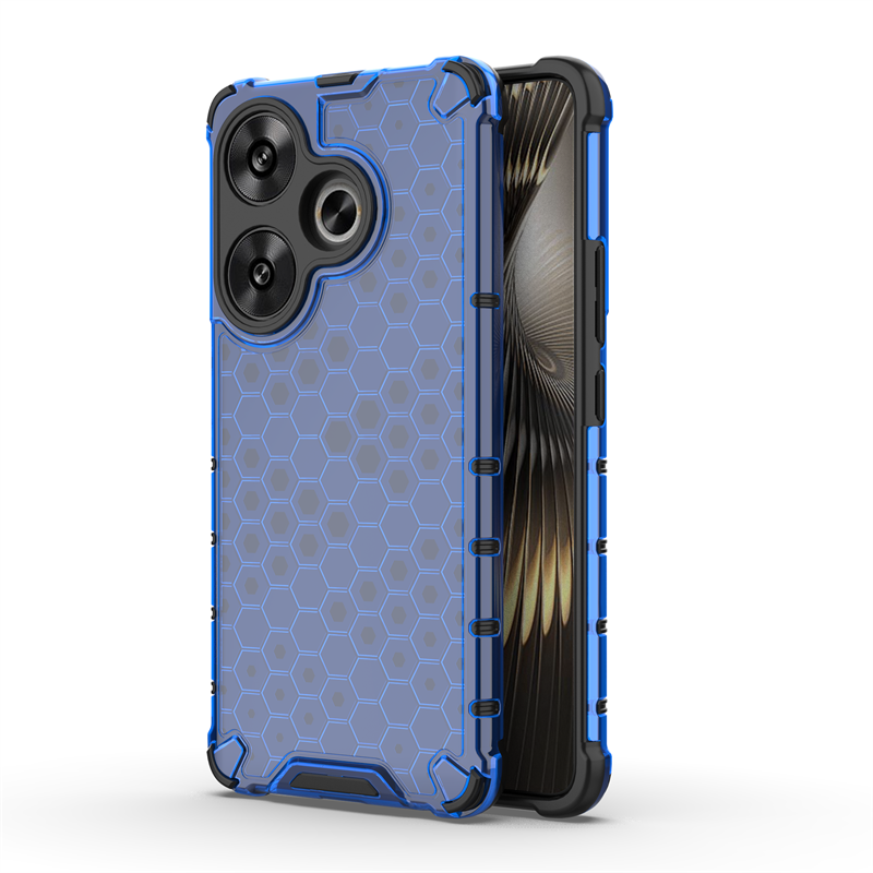 Case For Xiaomi Poco F6 5G Transparent Honeycomb , [Anti-Scratch Hard ...