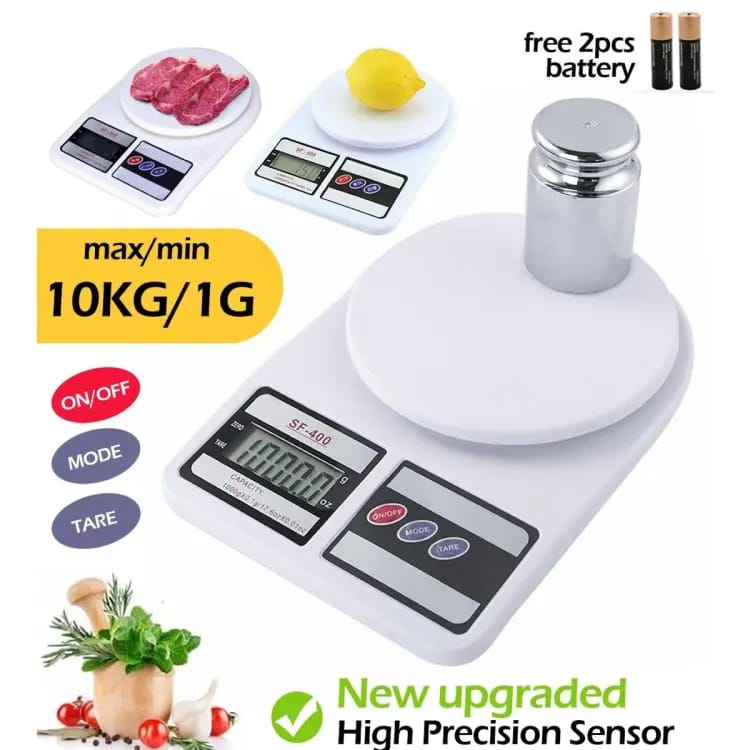 Kitchen Weight Scale Digital Display SF-400 Digital Weight Machine For ...