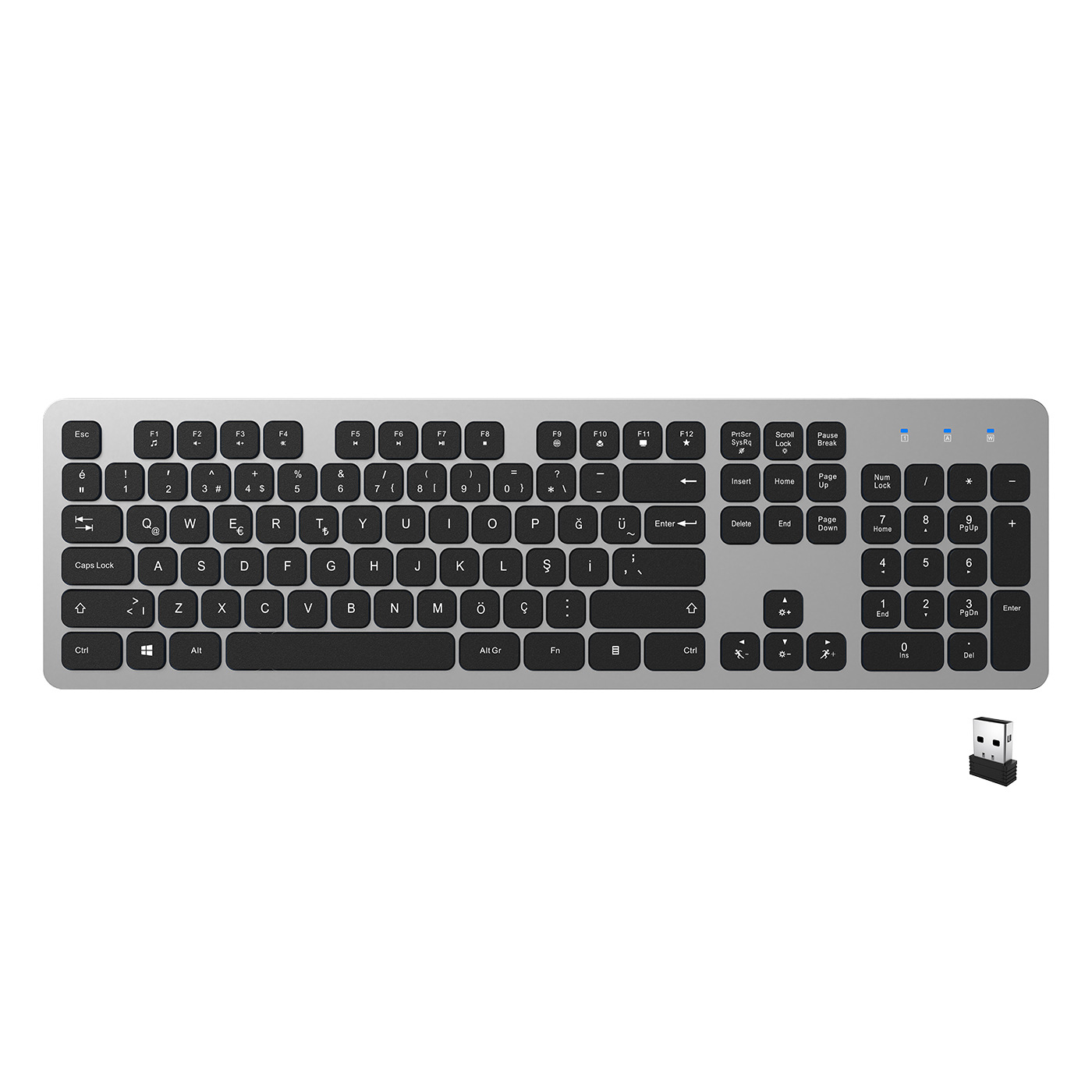 CK340 Scissor Feet Silent Keyboard 104 Keys Rechargeable Office ...