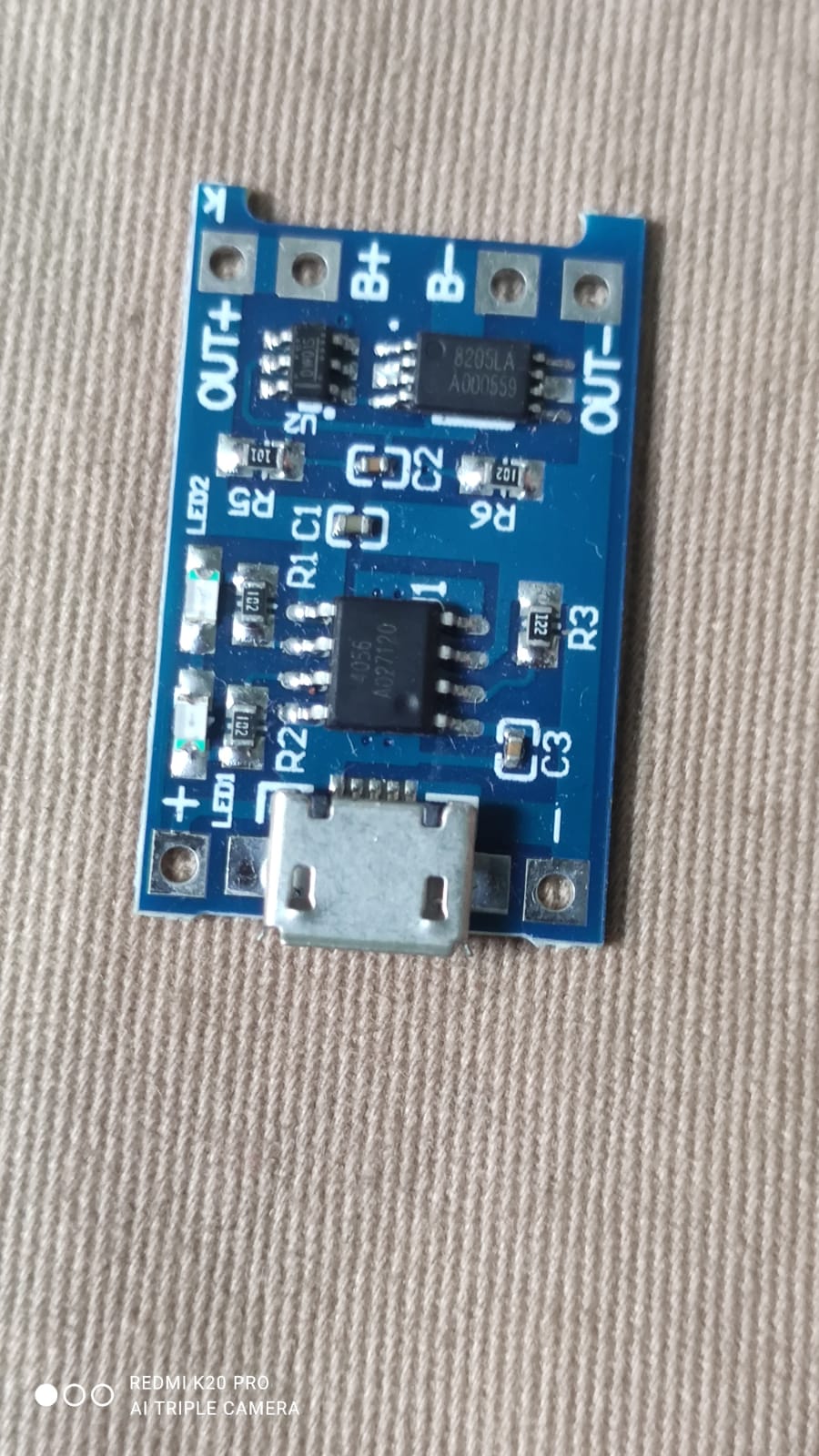 TP-B 4056 TP-B -4056 TP 4056 1A Micro USB Type B Rechargeable Charging ...