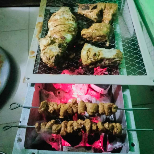 BBQ Machine ,Grill and seek kabab 2in1 machine With 10 seek and net ...