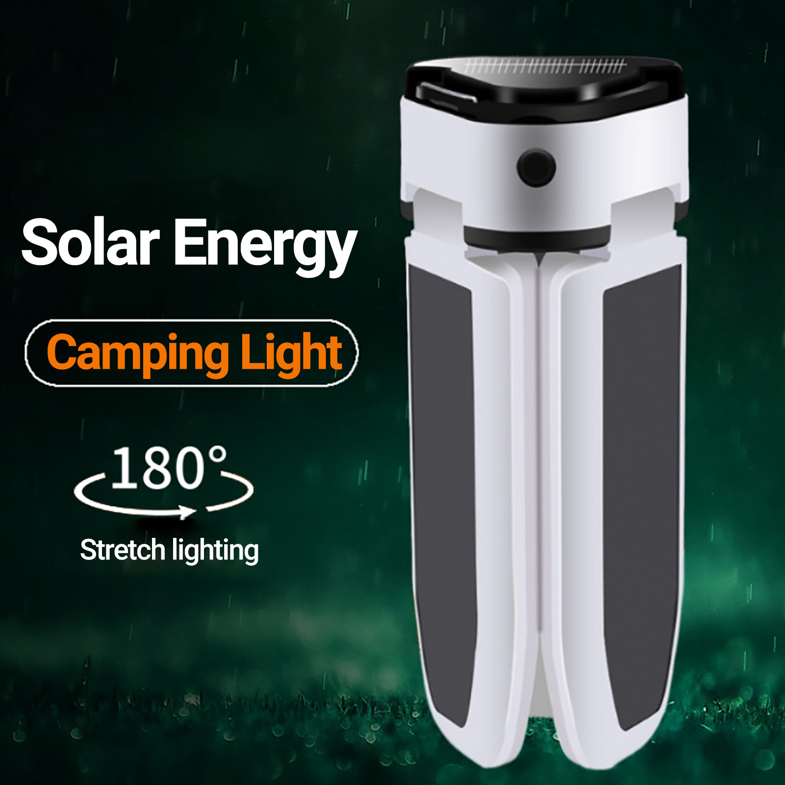 Tent Light Wide Range Solar Powered Three Blades Folding LED Camping ...