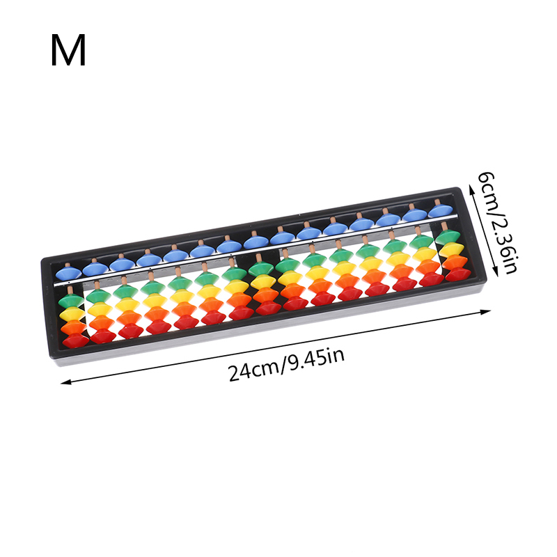 【3C VictoryEagle】Portable 13/15/17 Column Abacus Arithmetic Soroban ...