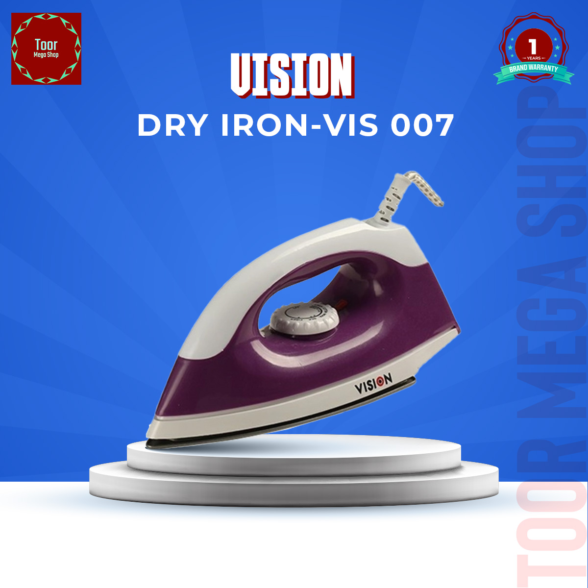 VISION Dry Iron VIS-007 | Daraz.com.bd
