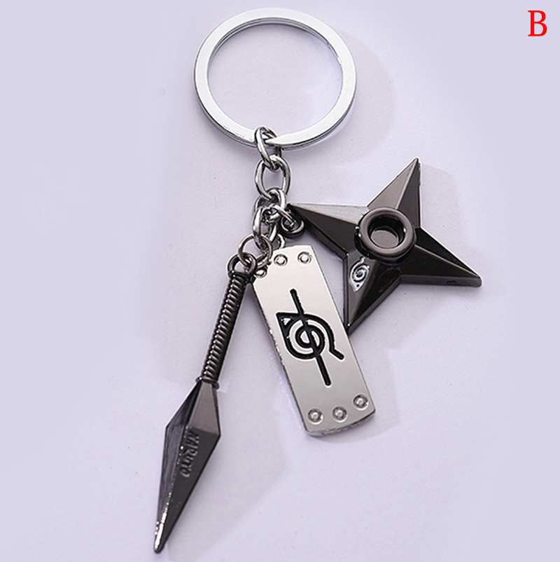 Konoha Ninja Keychain 2021 Men Anime Trinkets Keyring Narutos Accessory ...