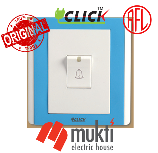 CLICK Irish Series 10A Door Bell Push Calling Doorbell Electrical Wall ...