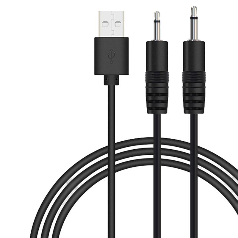 USB to AUDIO DC 2.5mm Charging Cable Vibrator Charger Cord for ...