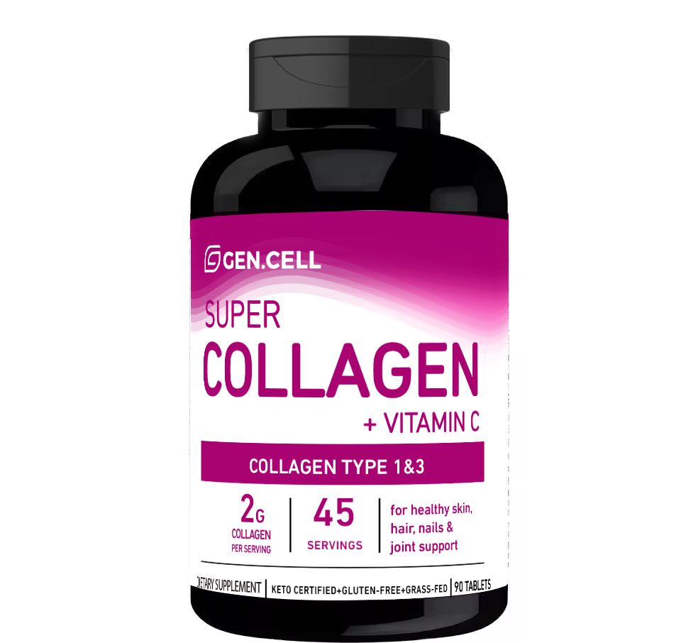 GEN.CELL Super Collagen with Vitamin C and Hyaluronic Acid 90 tablets ...