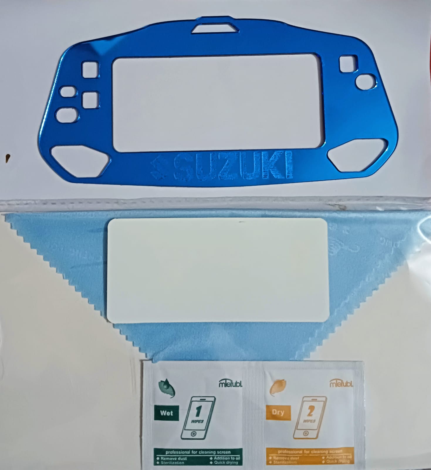 Motorcycle dashboard cover with screen protector for gixxer fi abs or ...