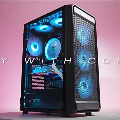 N1908- Gaming Computer Case With RGB LED Strip in FRONT | Daraz.com.bd