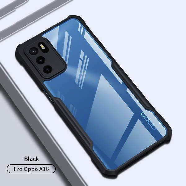 Edge-Reinforced Shockproof Transparent Hard Back Cover for Oppo A16 ...