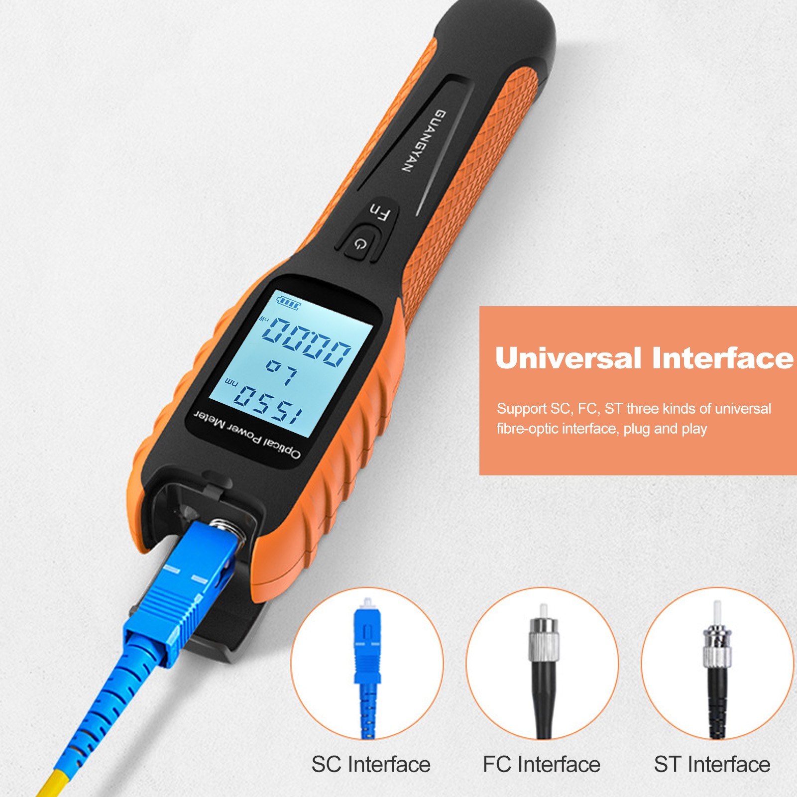 G11 Optical Power Meter High Precision Rechargeable Fiber Optic Power ...