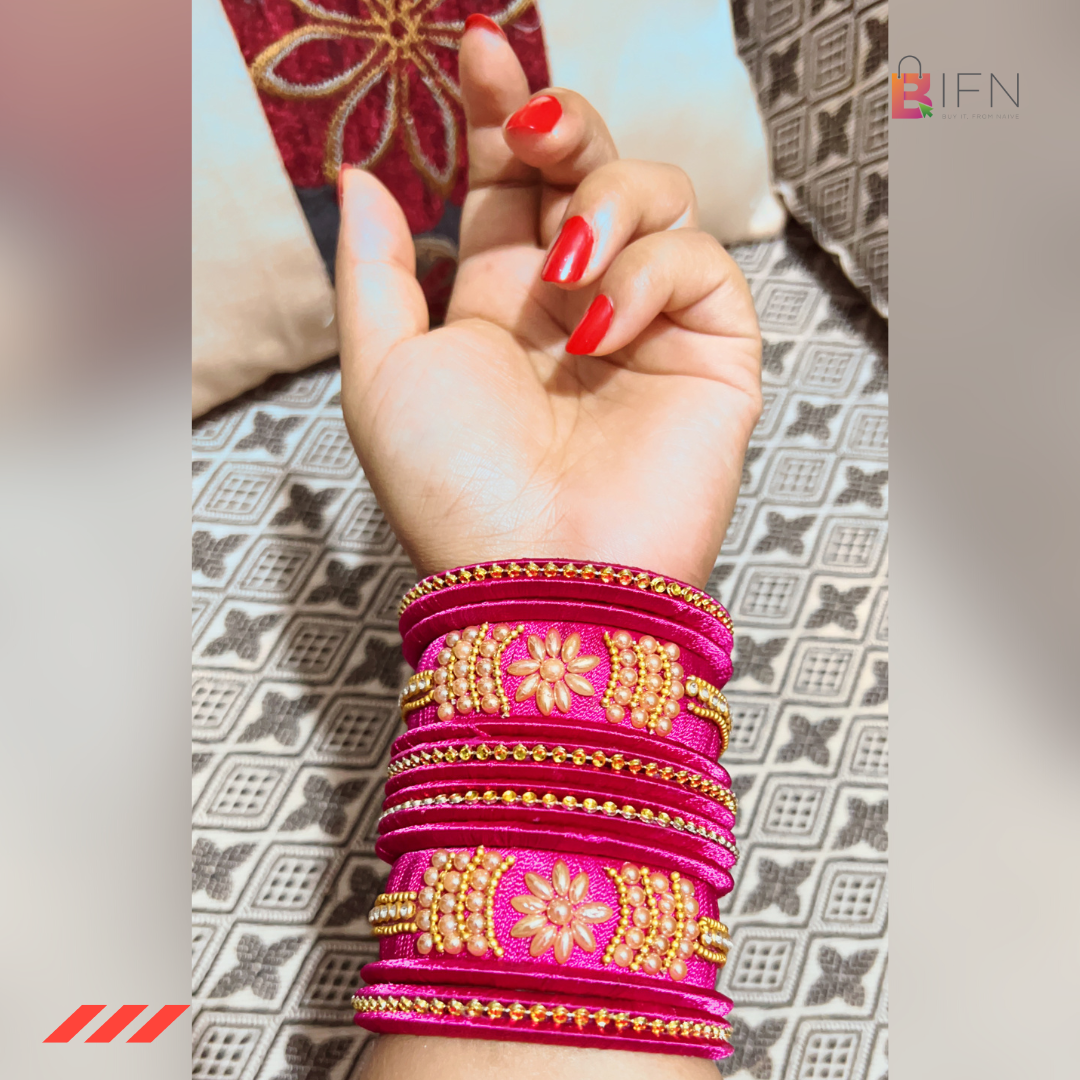 Colorful and Stylish Handmade Silk Thread Bangles Elevate Your Style ...