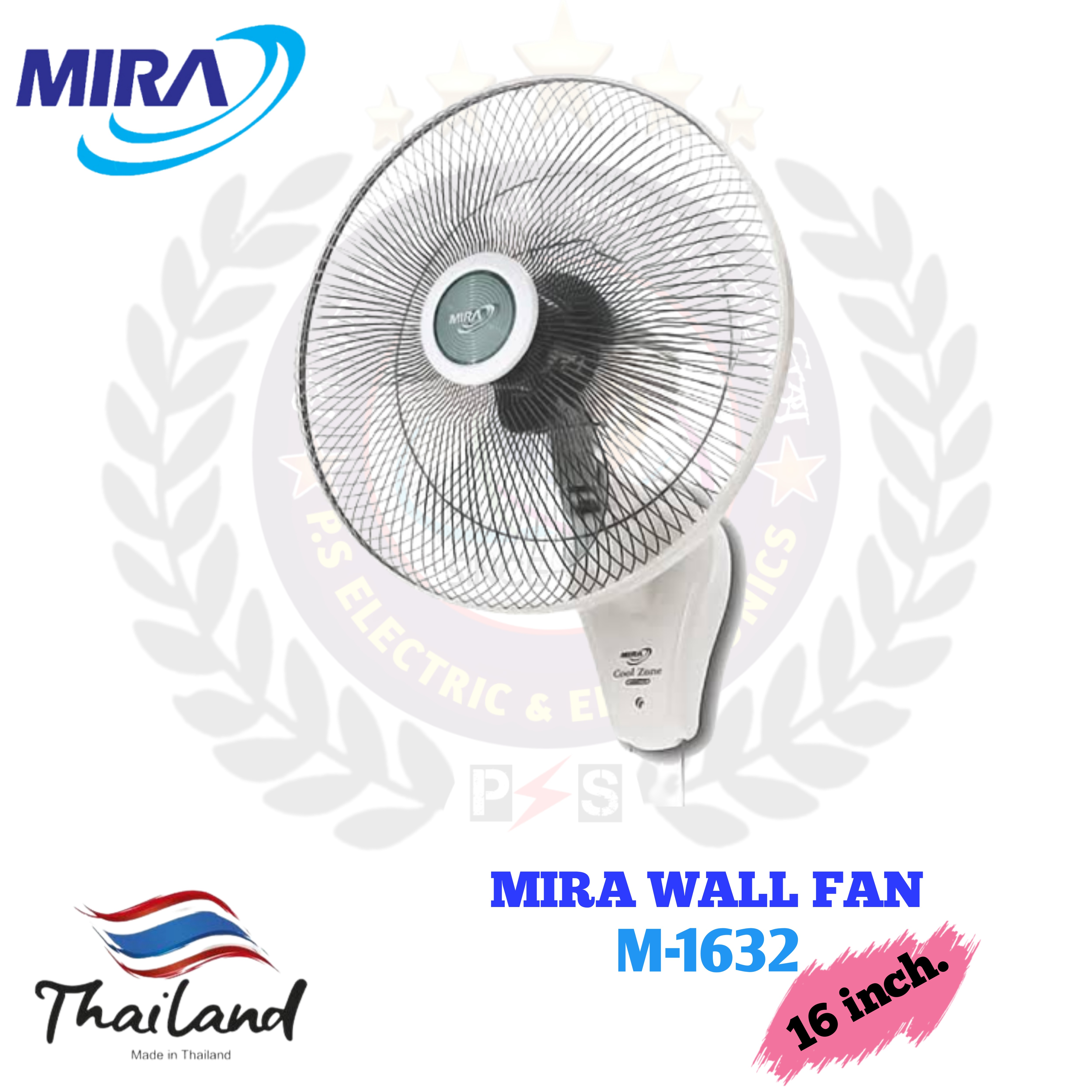 Mira Wall Fan 16 inch/wall Fan Model 1632 Mira 16 inch (Made in ...