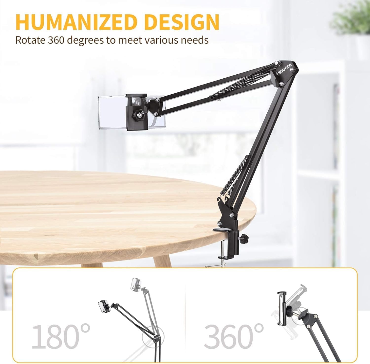Overhead Video Stand Phone Holder Articulating Arm Tab Mount Boom Arm Articulating Tablet Phone ...