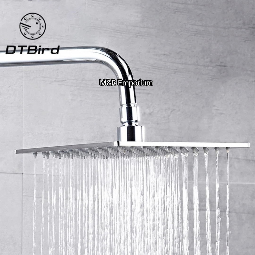 Heavy SS Rain shower Full Set No joint shower head | Daraz.com.bd