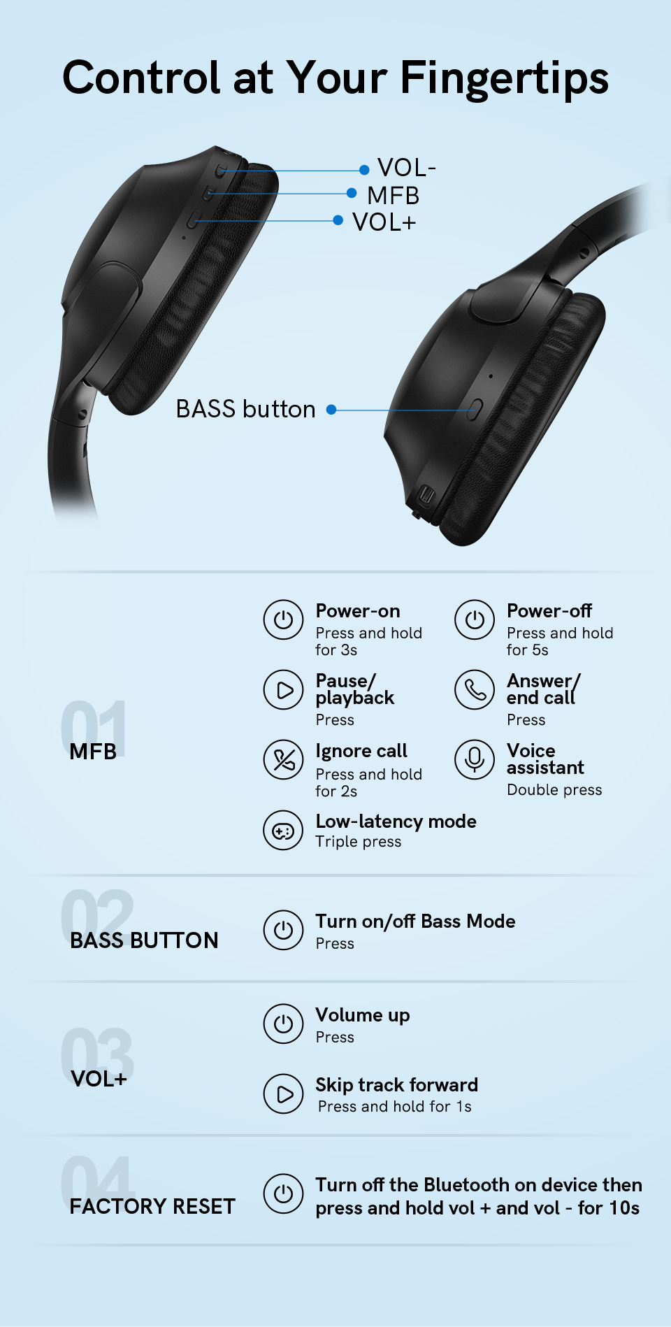 QCY H2 Wireless Bluetooth 5.3 Headphone - Gadgetoo.Com.bd