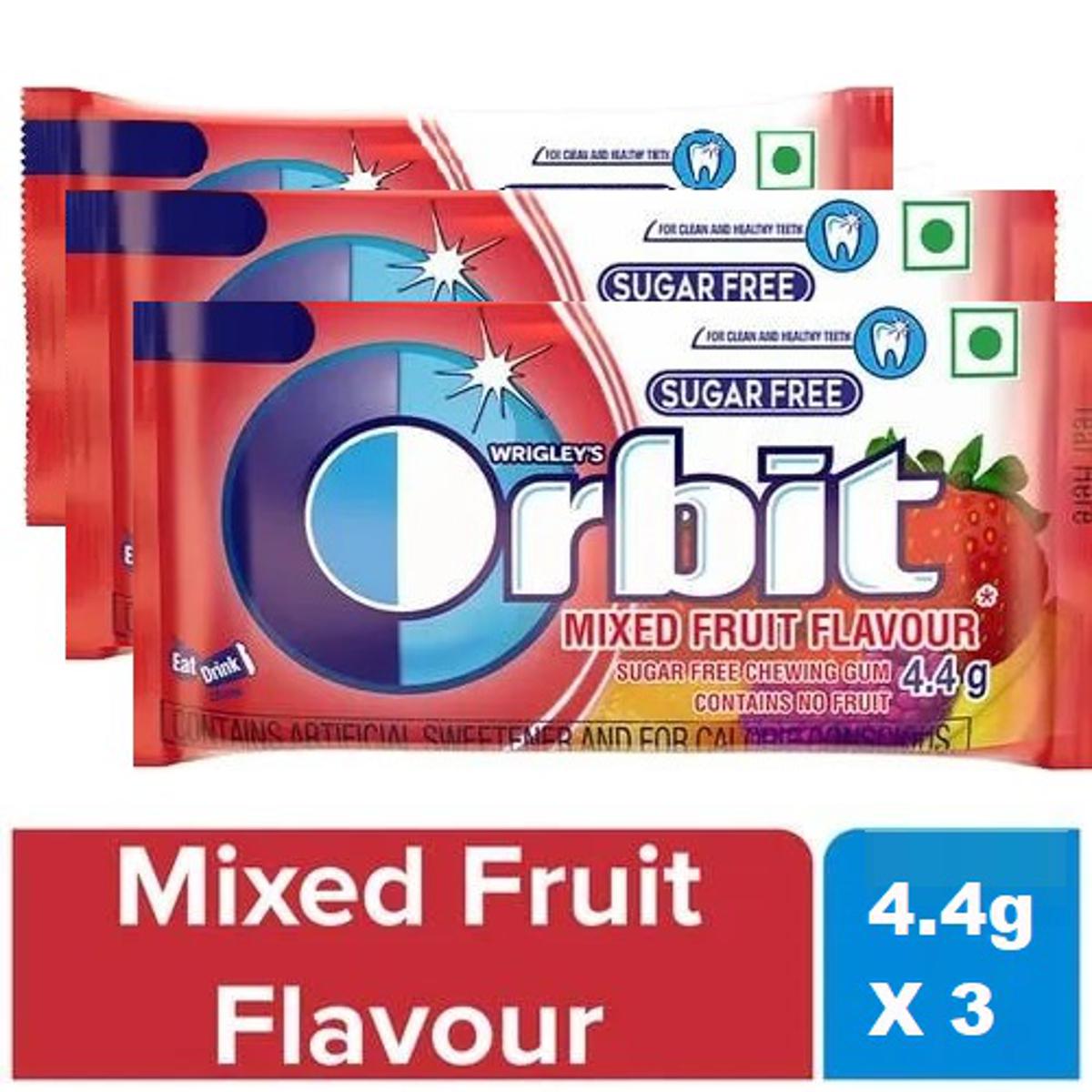 Orbit Chewing Gum Mixed Fruit Flavor Sugar Free - 3Packet | Daraz.com.bd