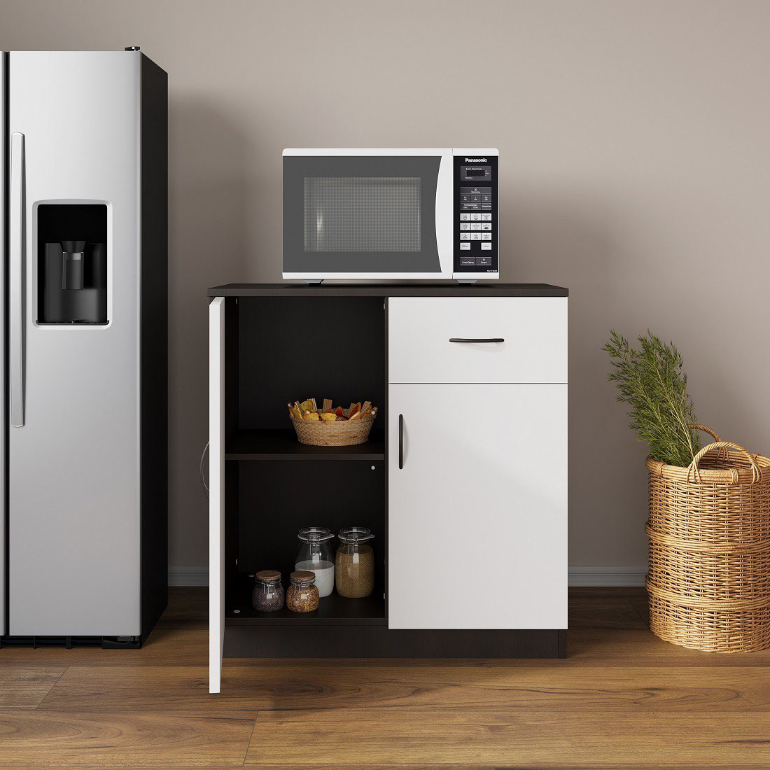 Woven Stand | Kitchen Cabinet | Kitchen Storage Cabinets | Crockery ...