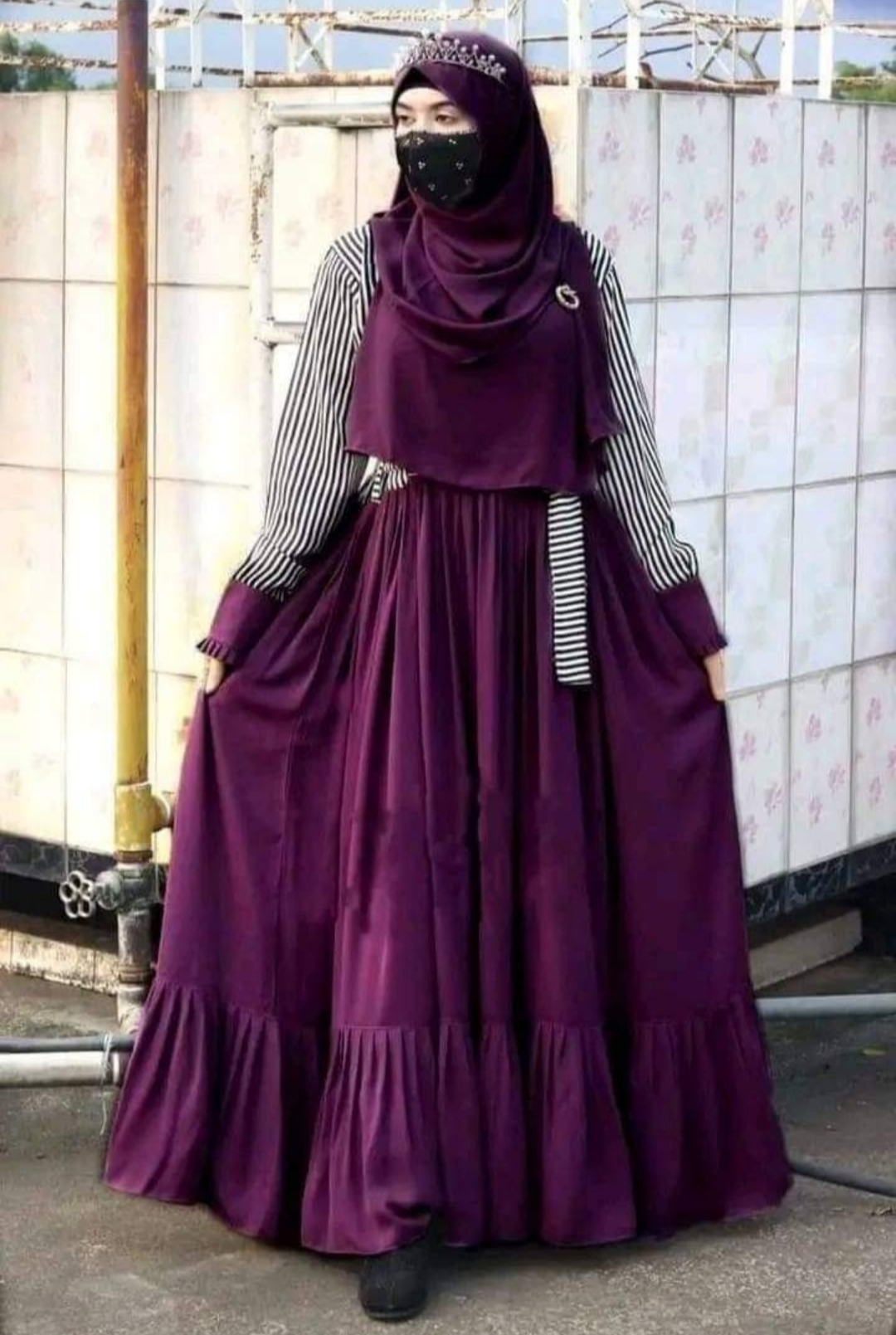 New Exclusive collection Half Step Kuchi Borkha With Hijab & niqab/new ...