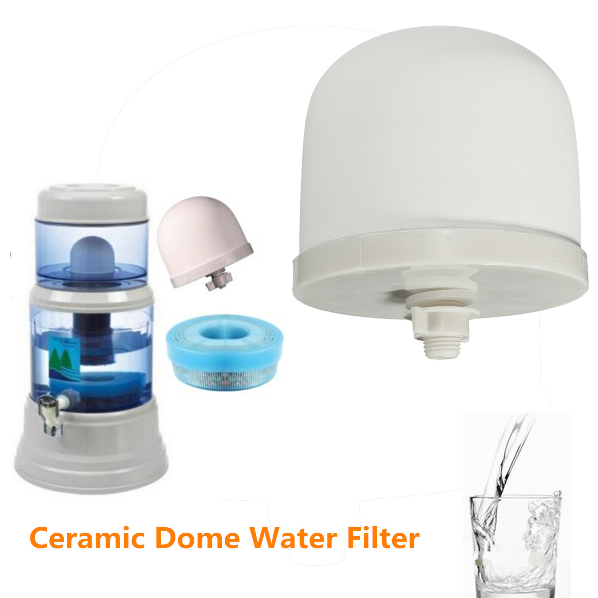Miyako/ Comet Water Filter Dome Filter, Ceramic Dome Replacement Water ...