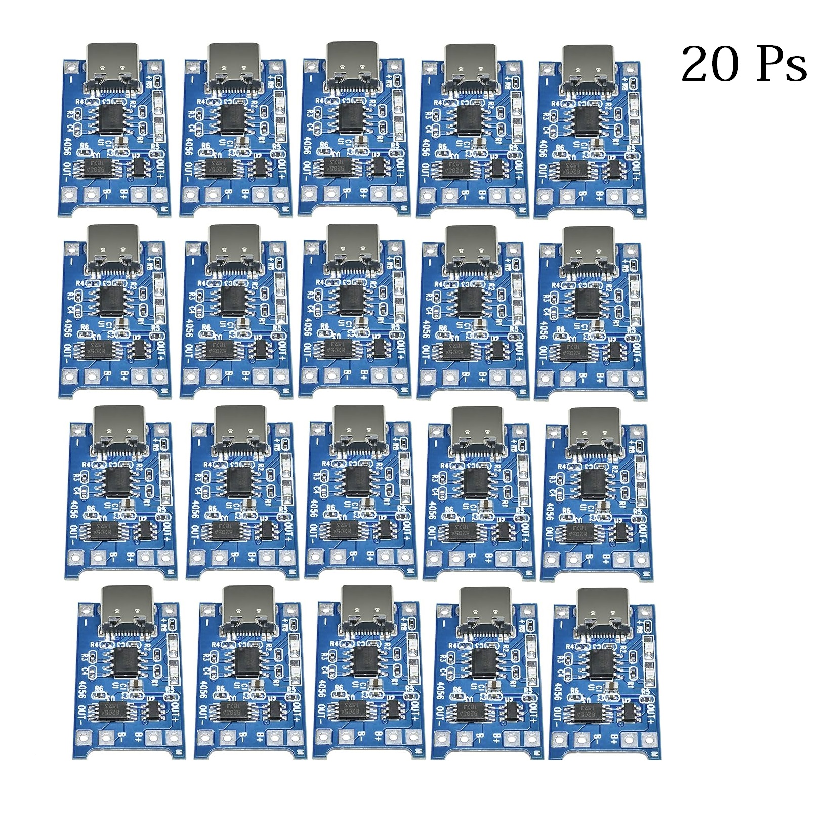 TP4056 Type-c USB 5V 1Ah 18650 Lithium Battery Charger Module - Comes ...
