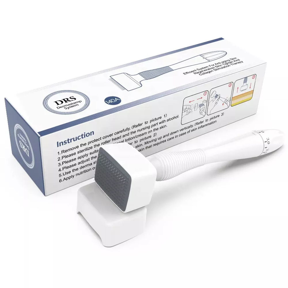 Original 140Pins DRS Derma Stamp Adjustable Depth Microneedling ...