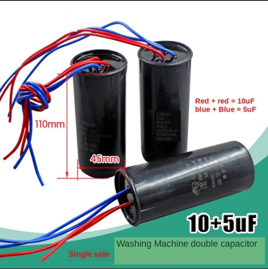 CBB60 Washing Machine Capacitor 10+5uf | Daraz.com.bd