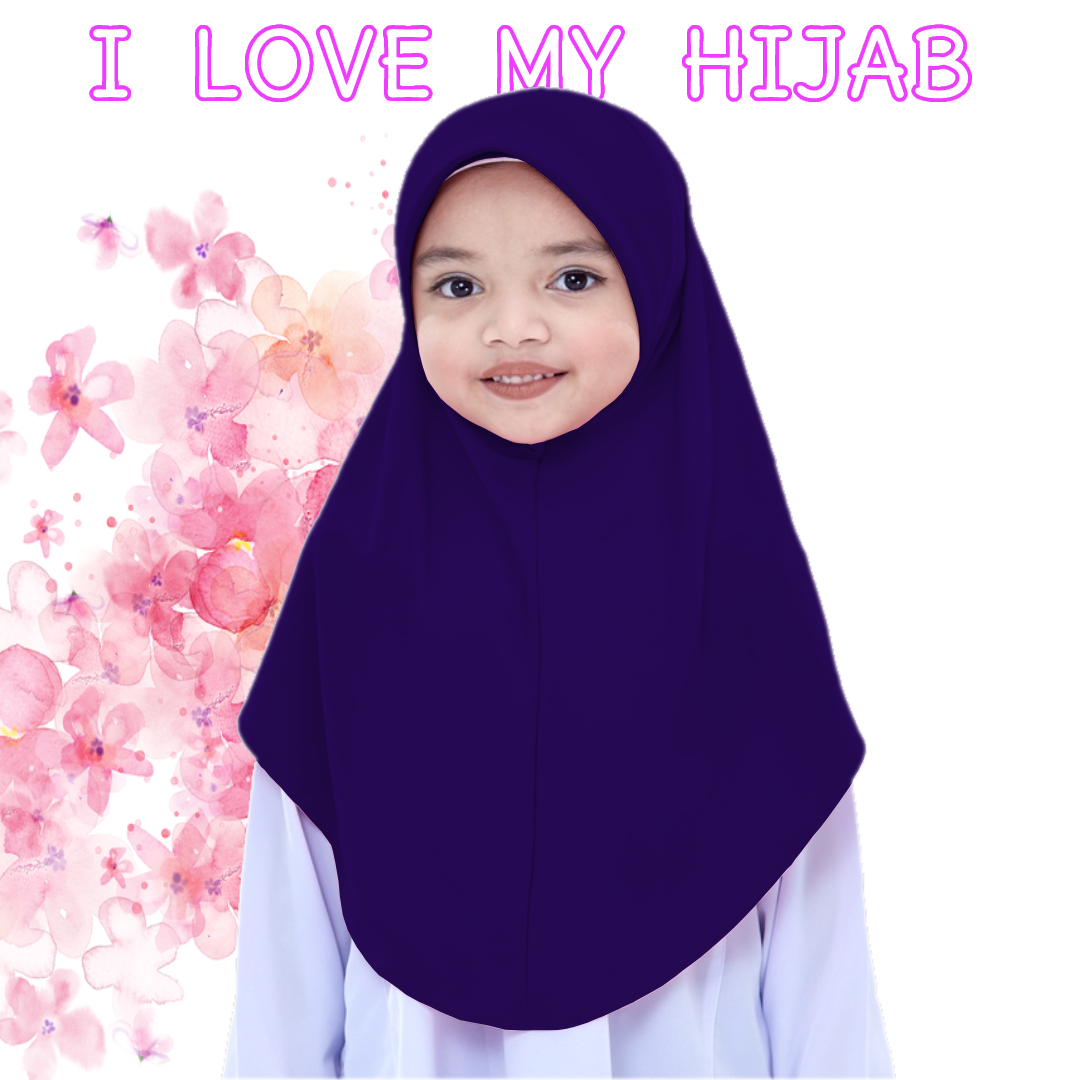 KIDS INSTANT READY HIJAB COLLECTION 2025 NEW DESIGN SPANDEX CLOTH , 1-7 ...