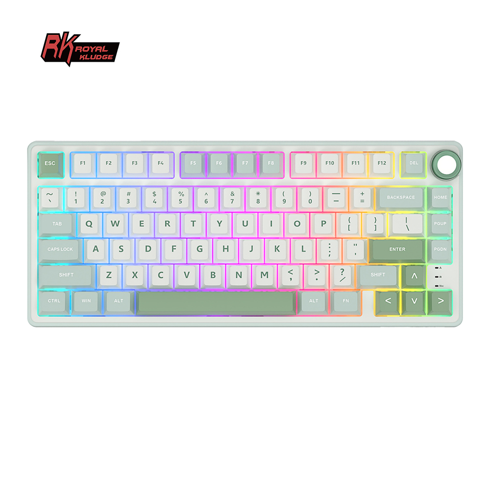 RK Royal Kludge R75 Gasket Wired Mechanical Keyboard 81 Key 80% RGB ...