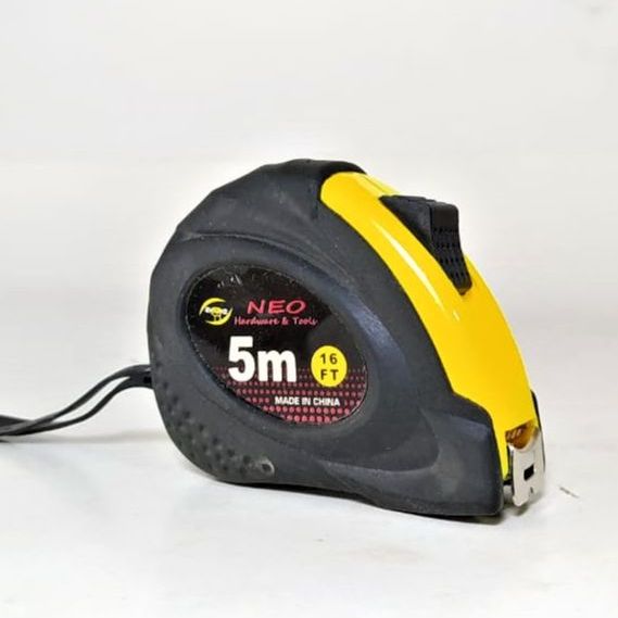 5 m professional Measuring Tape With luxury rubber grip. Stainless ...