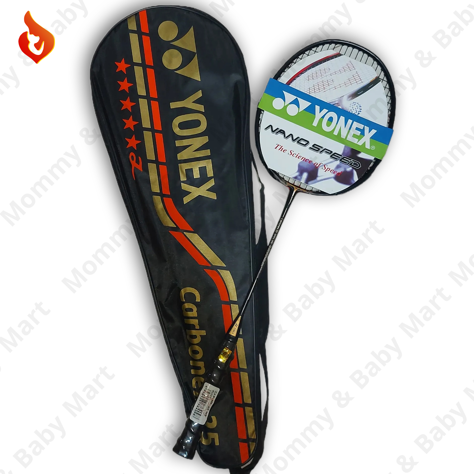 YONEX Carbonex 25 Badminton Racket - Black Yonex Carbon Fiver Jointless Badminton Racket High ...