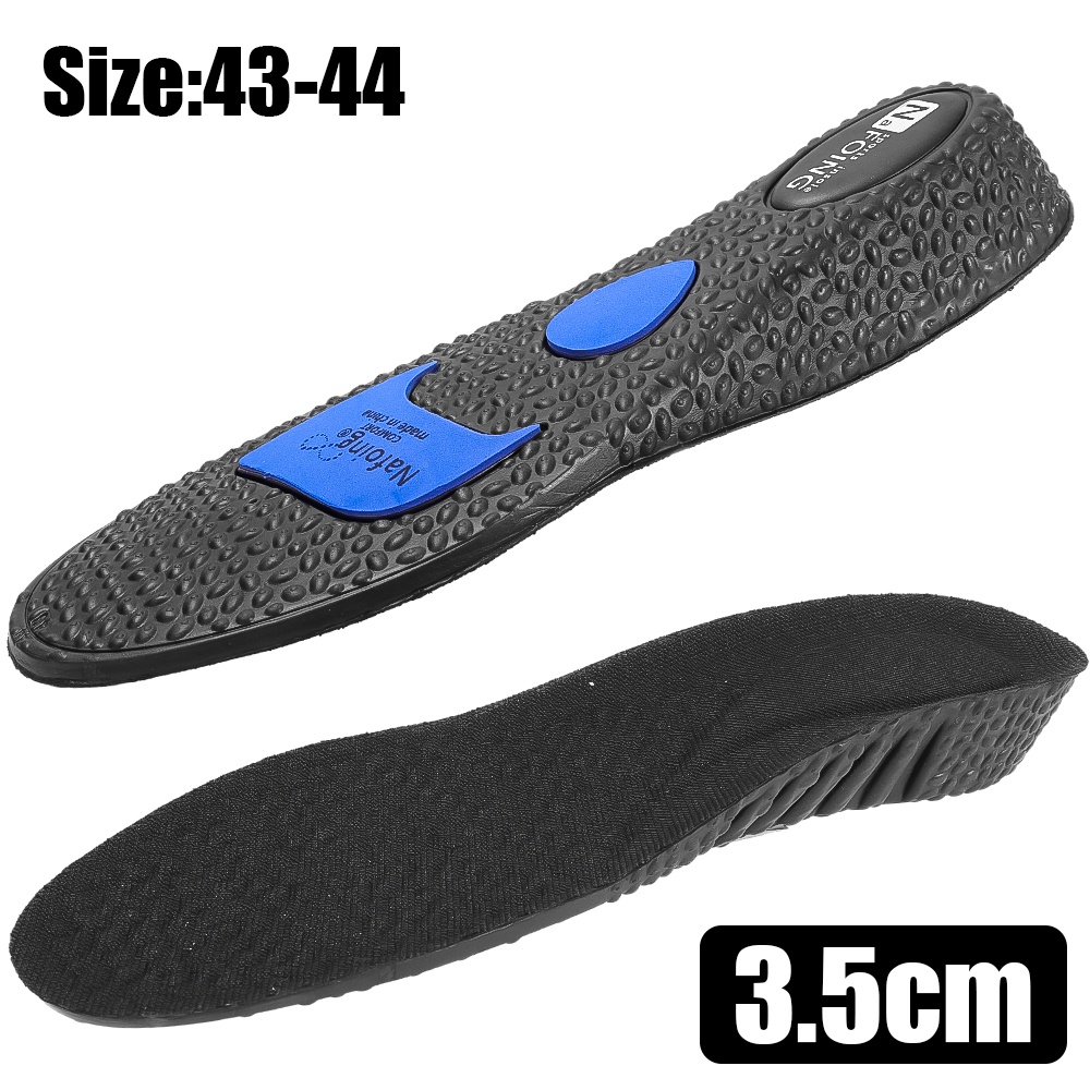 Breathable Soft Quality White Height Increase Insoles Sports Invisible ...